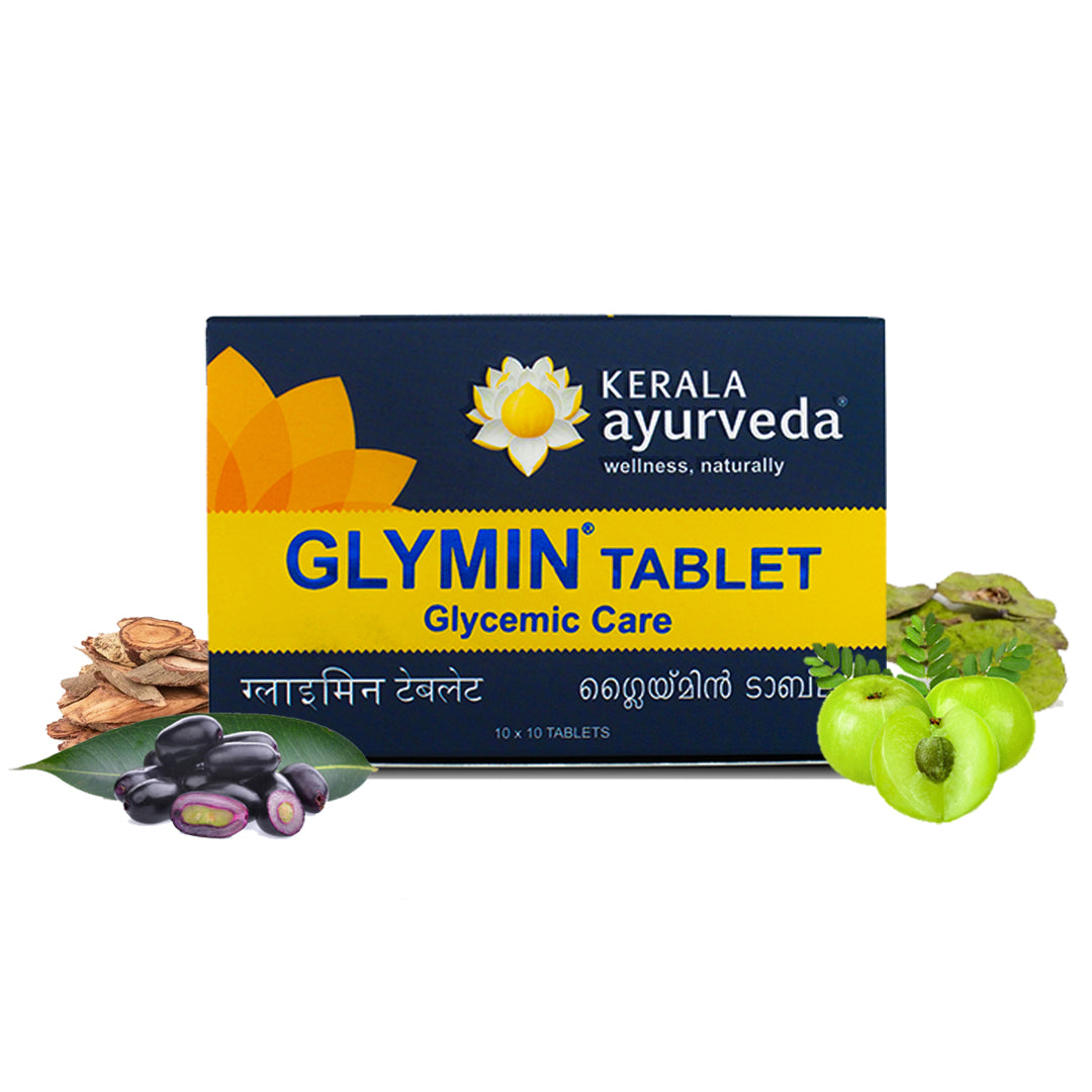 Glymin Plus Tablets (10Tabs) – Kerala Ayurveda – AyuSadhya