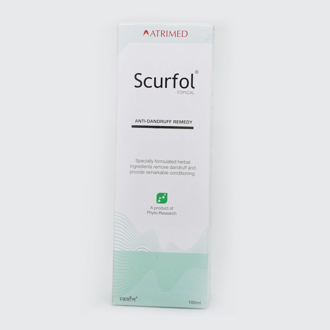 Scurfol Lotion (100ml) – Atrimed Pharma – AyuSadhya